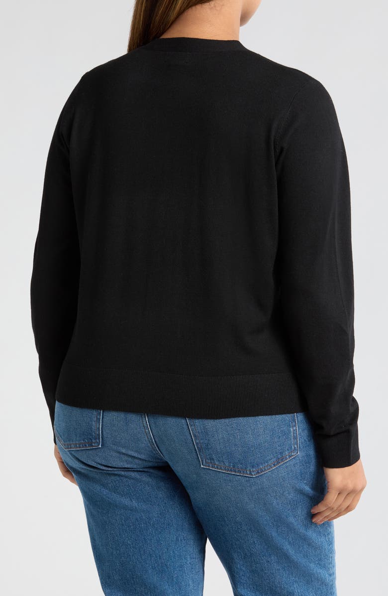 Caslon® Classic Crewneck Cardigan | Nordstromrack