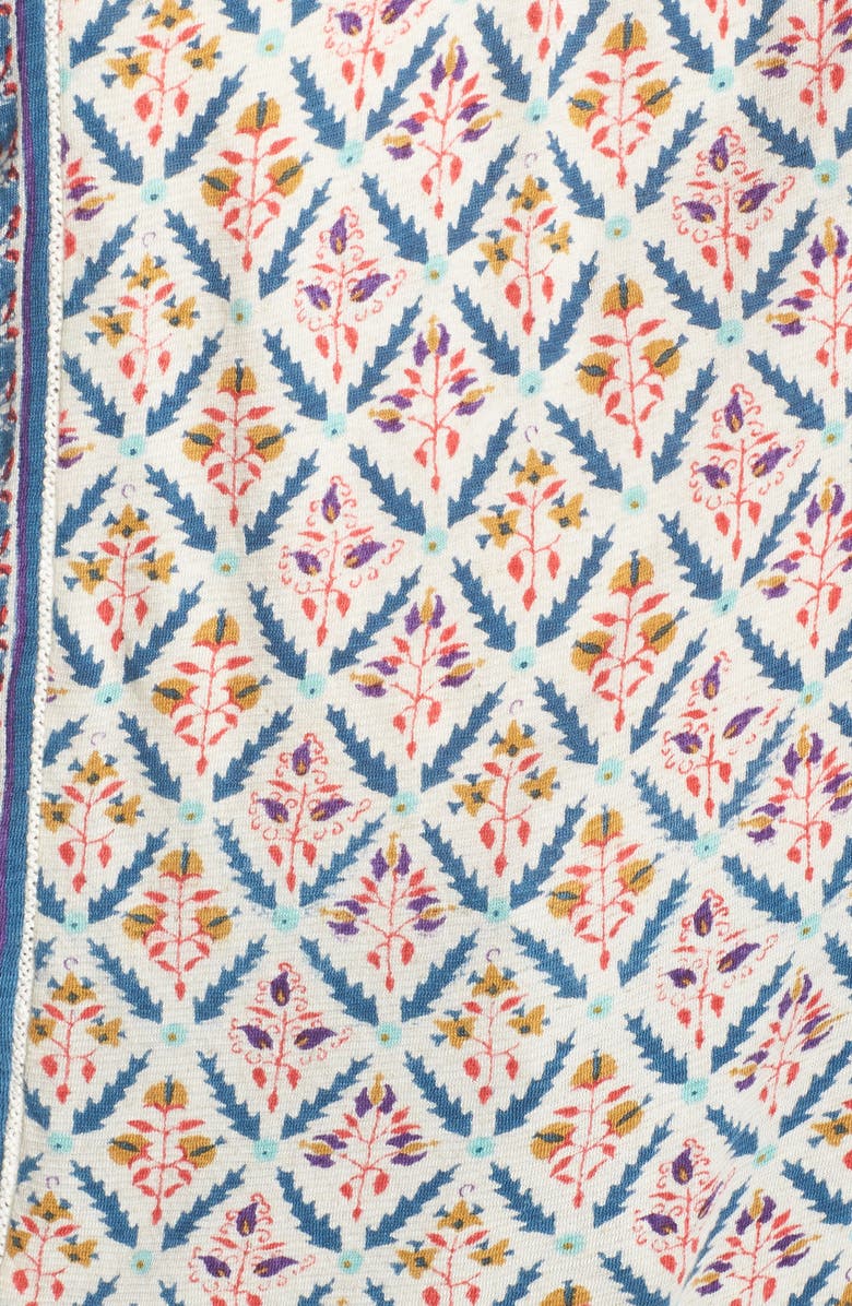 Lucky Brand Shirred Detail Print Blouse | Nordstrom