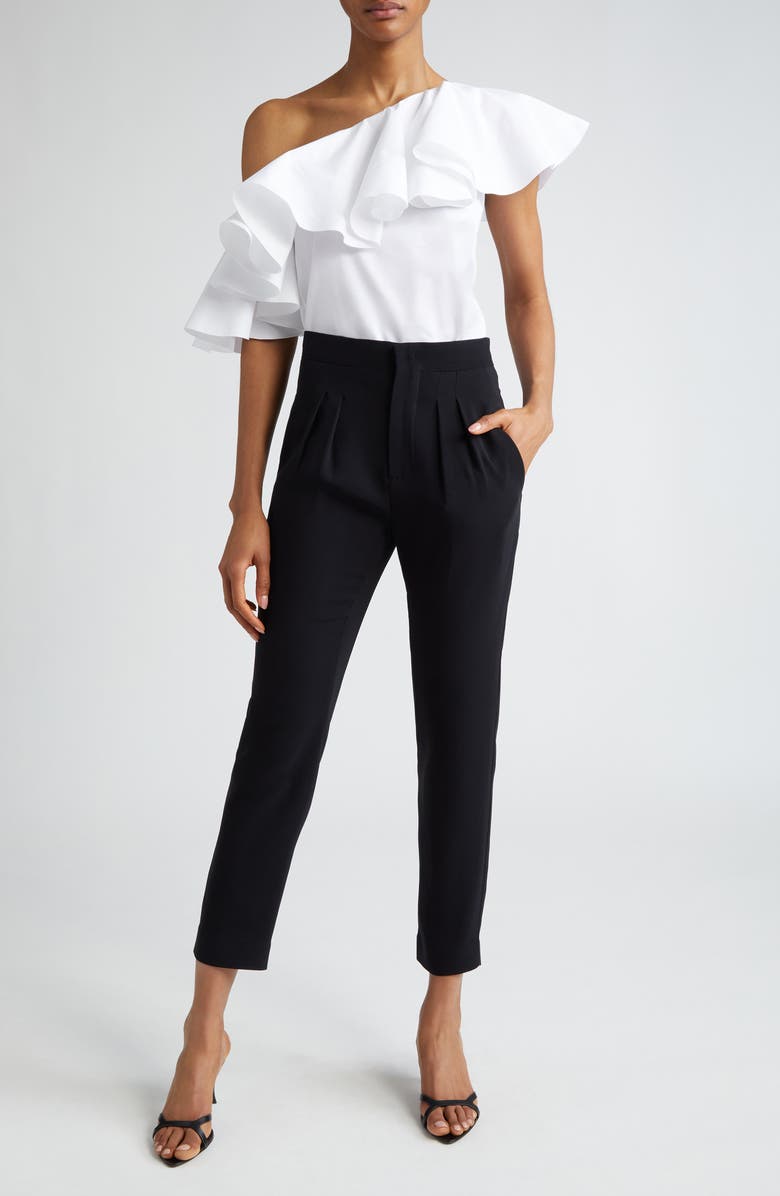 Giambattista Valli Ruffle One-Shoulder Cotton Top | Nordstromrack