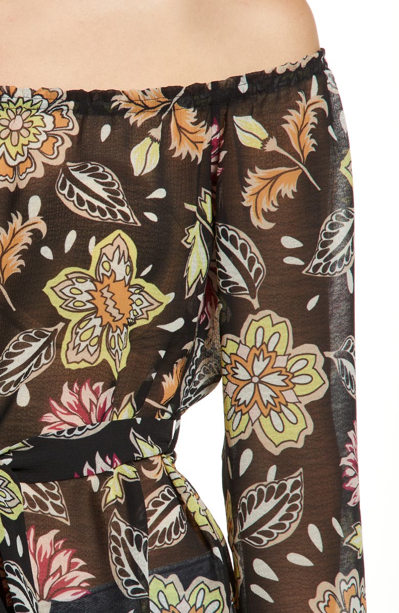 rag & bone Sierra Floral Off the Shoulder Long Sleeve Blouse ...