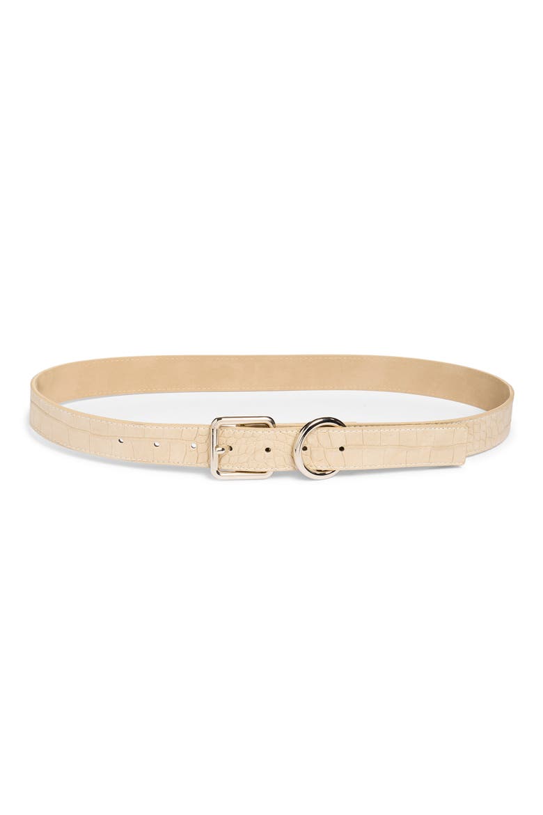 Buckle Croc Embossed Faux Leather Belt (Women) | Nordstromrack