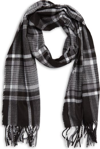 STEWART OF SCOTLAND Plaid Fringe Scarf | Nordstromrack