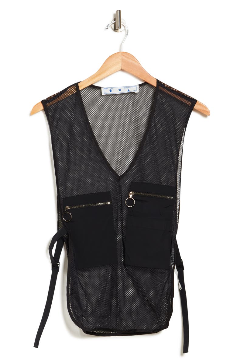 Off-White Mesh Oversized Pocket Gilet | Nordstromrack