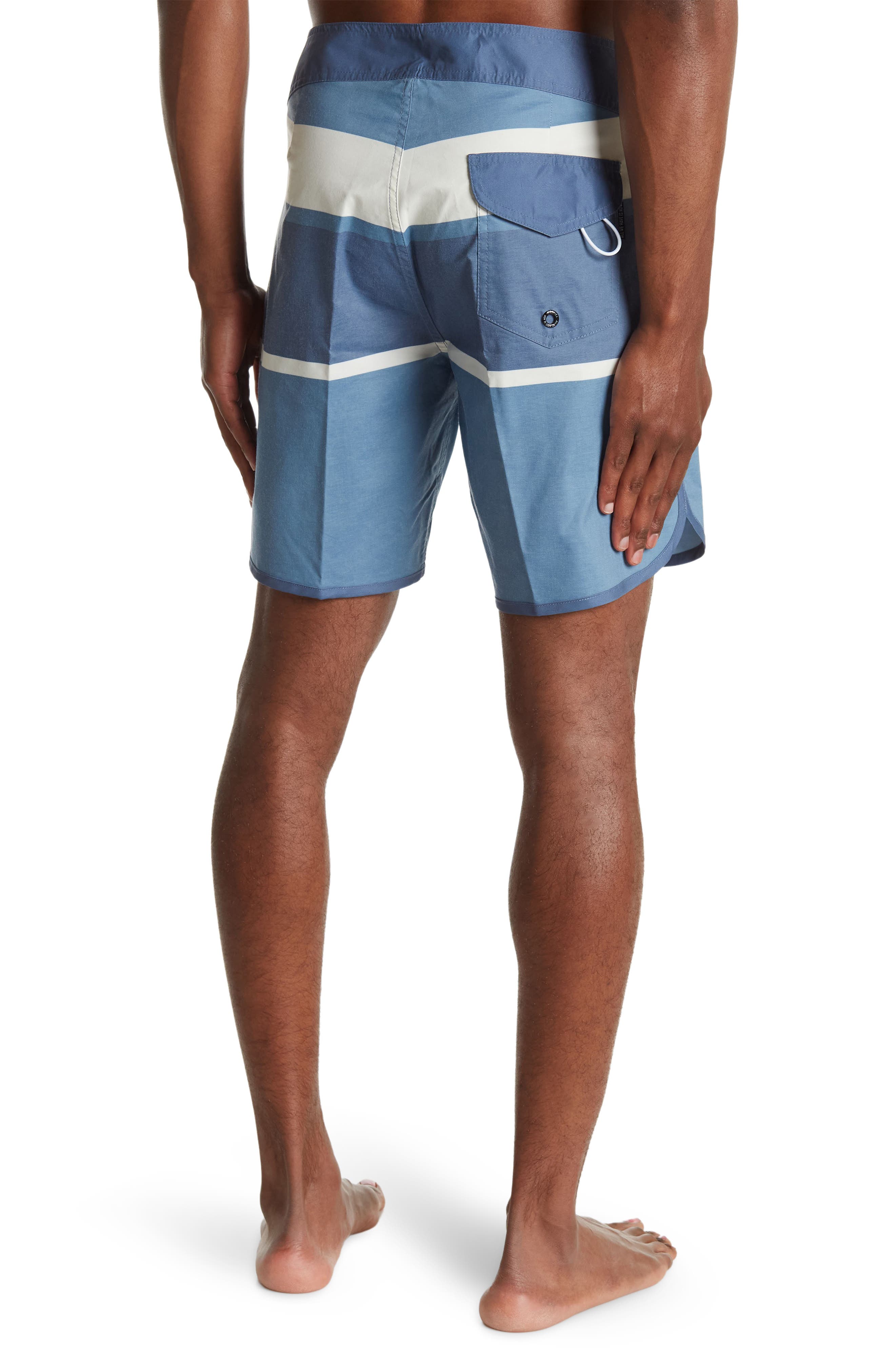 Shallow Stripe Print Board Shorts (Men) | Nordstromrack