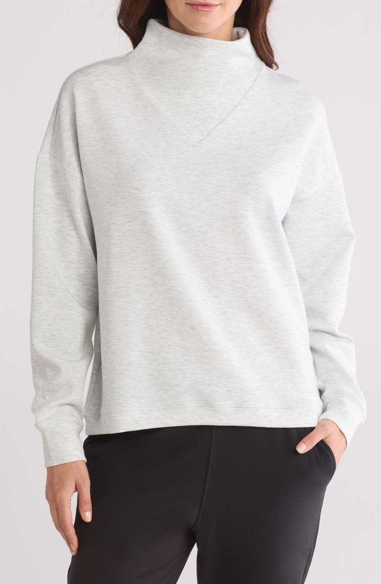 YOGALICIOUS Loungeful Funnel Neck Scuba Sweatshirt | Nordstromrack