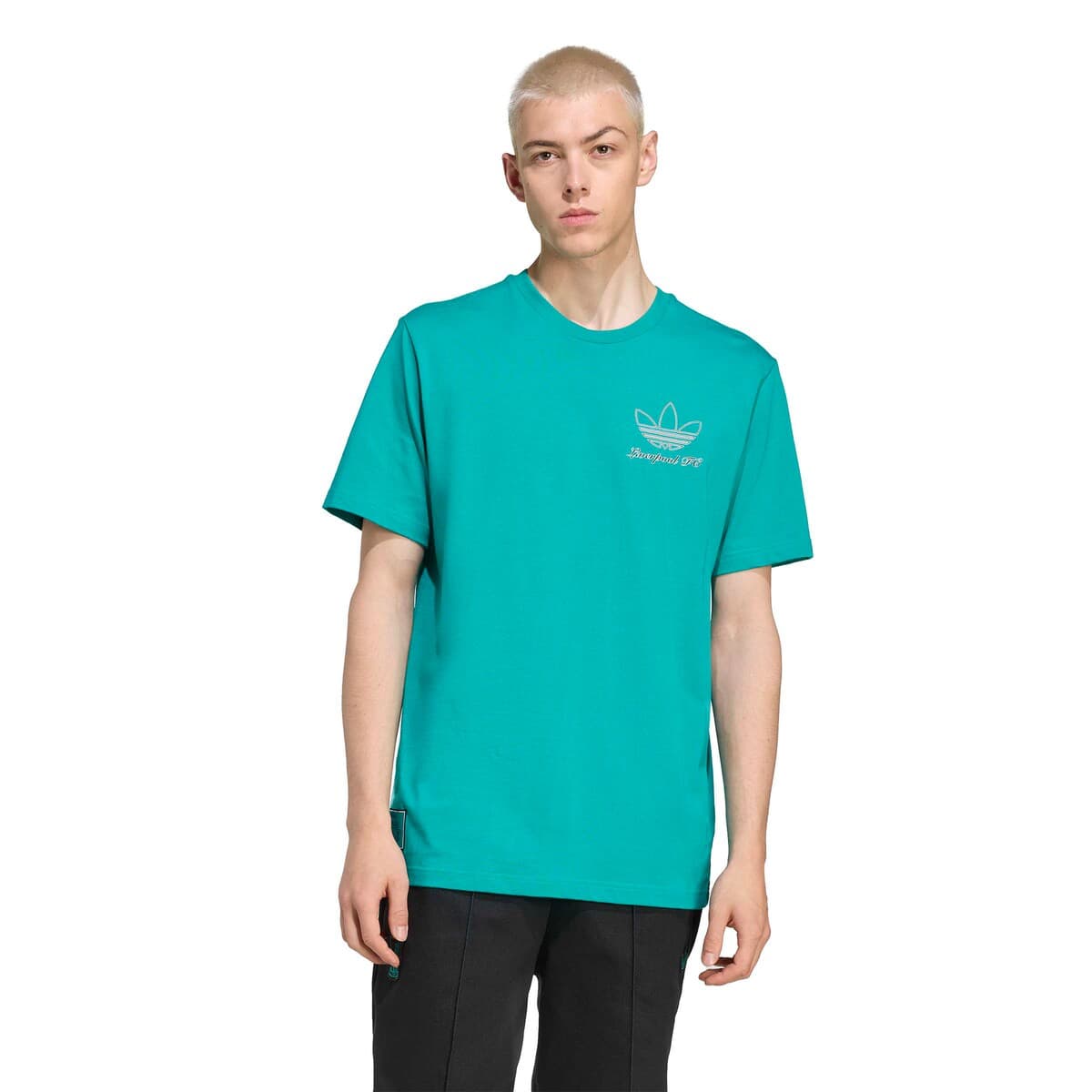 adidas Men's adidas Green Liverpool Terrace Icons Collection Graphic T ...