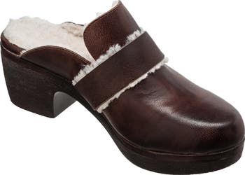 ANTELOPE Lacole Faux Shearling Lined Clog (Women) | Nordstromrack
