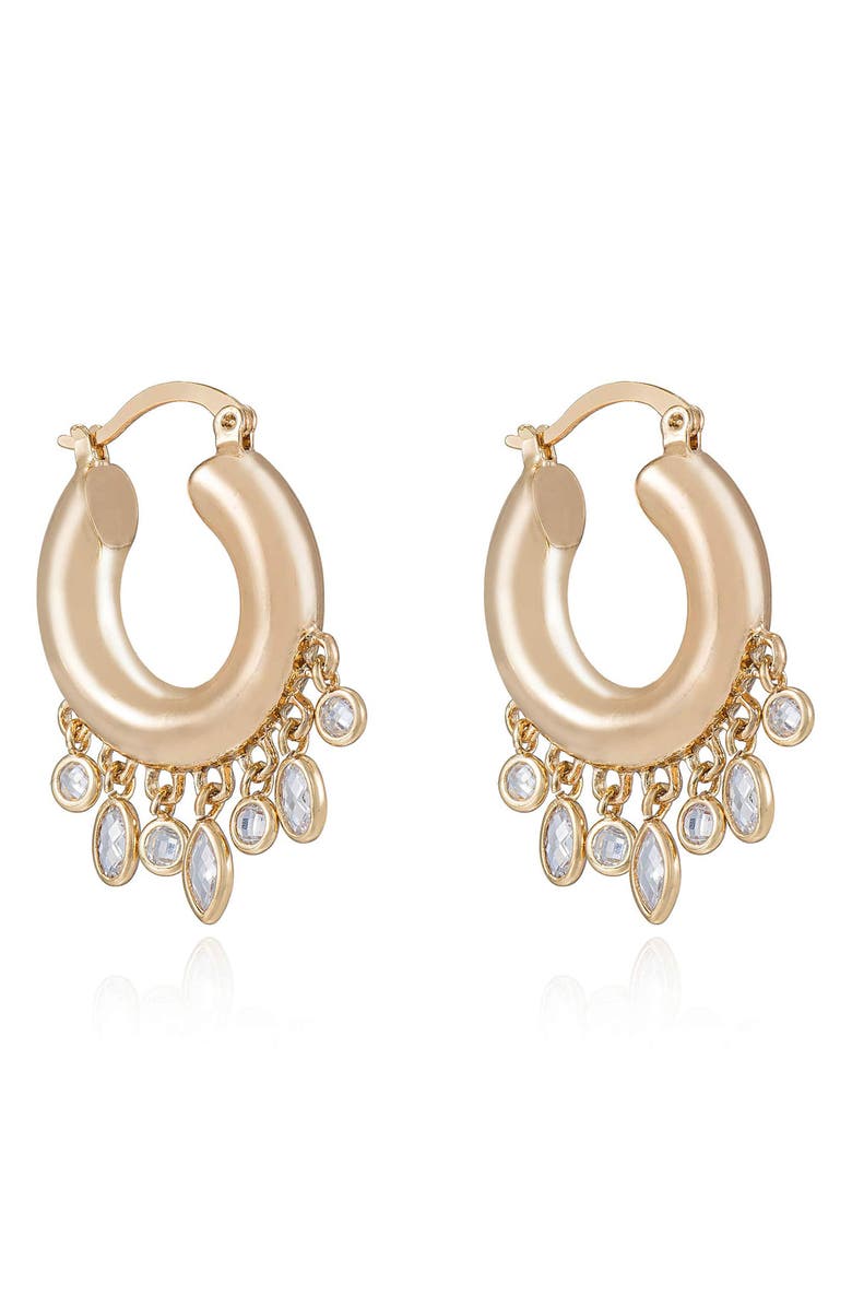 Ettika Bezel Shaker Hoop Earrings | Nordstromrack