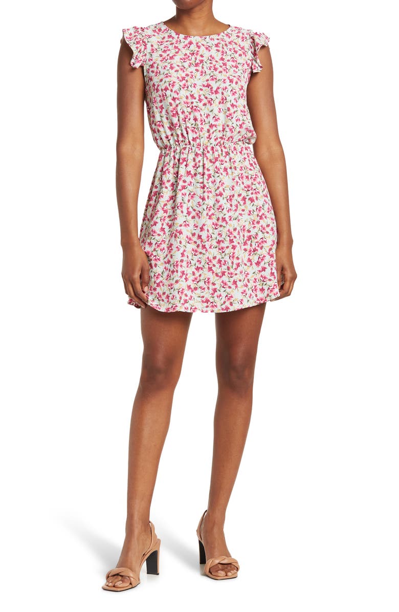 Socialite Ruffle Sleeve Mini Dress | Nordstromrack