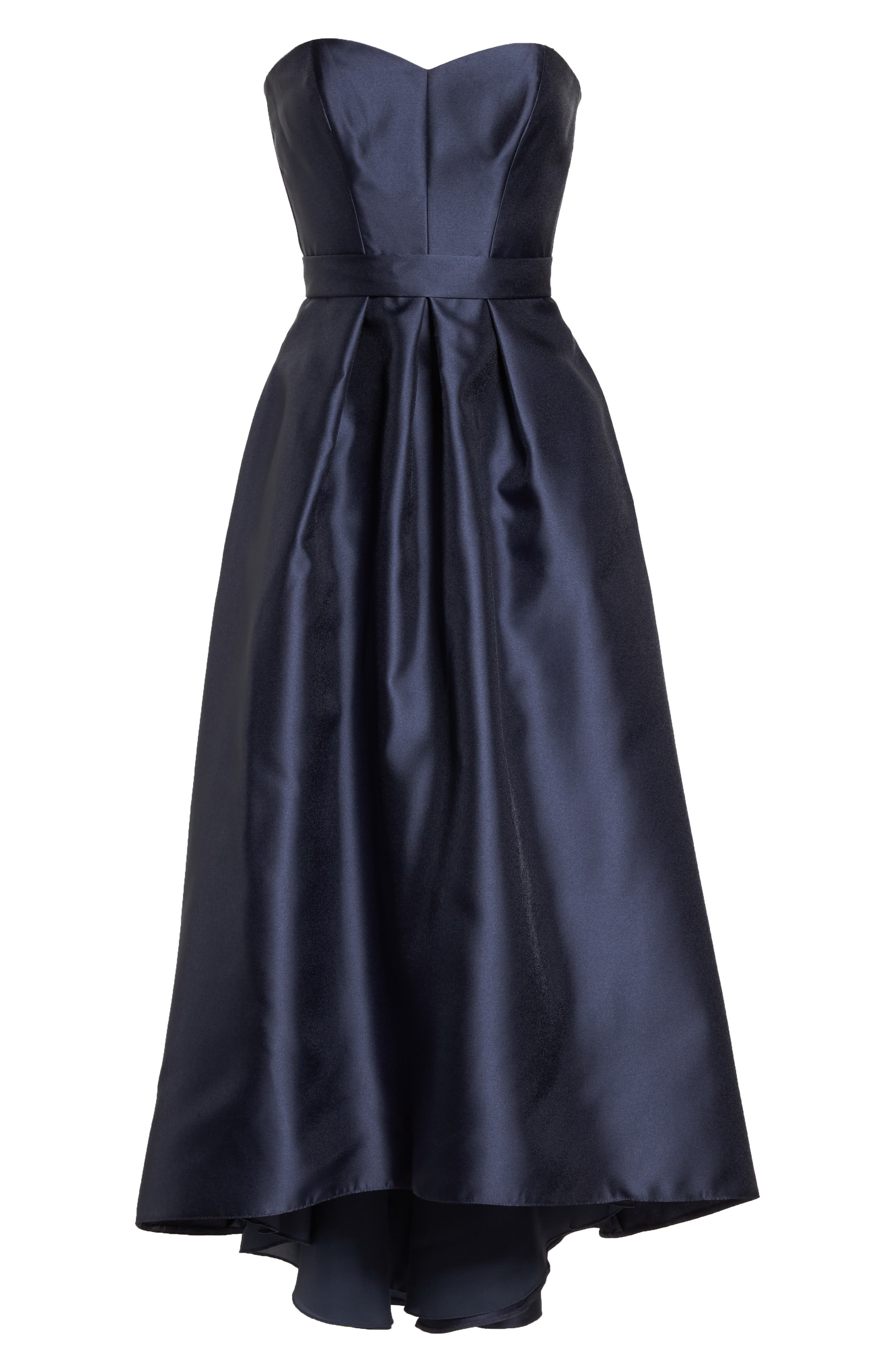 Alfred Sung Strapless High/Low Ballgown | Nordstrom
