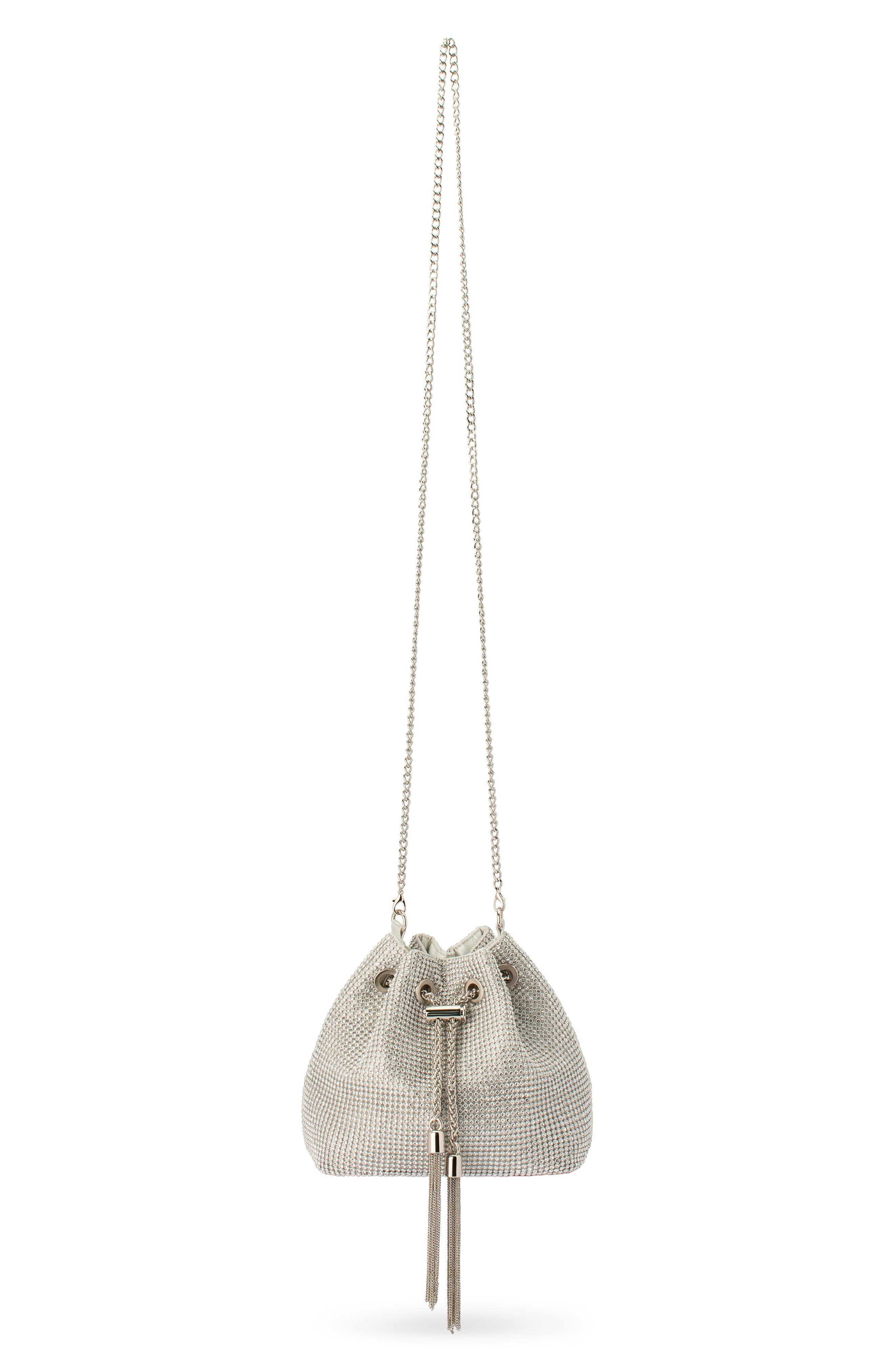 Olga Berg Sylvie Crystal Embellished Bucket Bag | Nordstrom