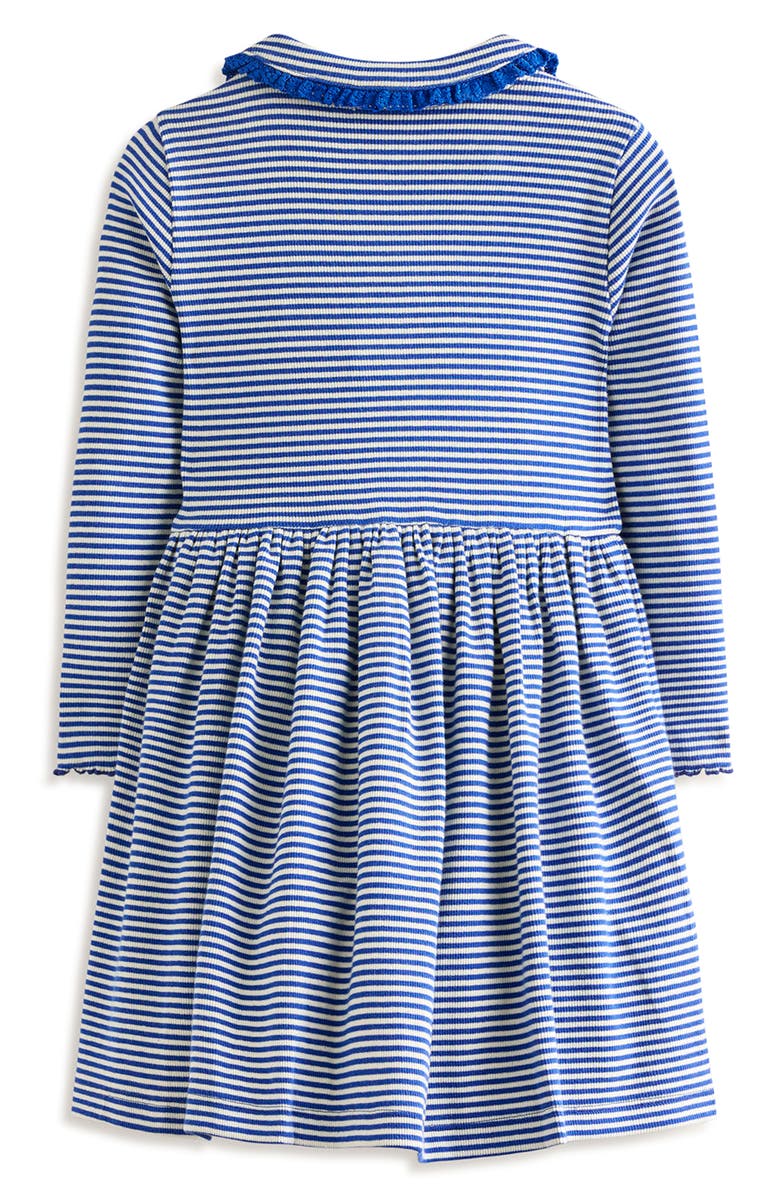 Mini Boden Kids' Stripe Long Sleeve Cotton Rib Dress | Nordstromrack