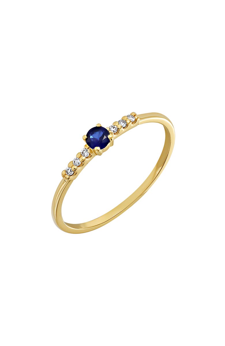 Bony Levy 18K Gold El Mar Sapphire & Diamond Stackable Ring | Nordstromrack