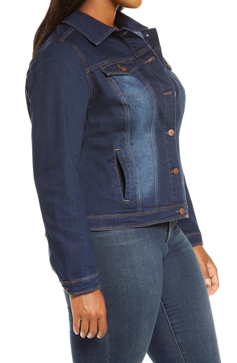 1822 Denim Fade Effect Denim Jacket | Nordstromrack