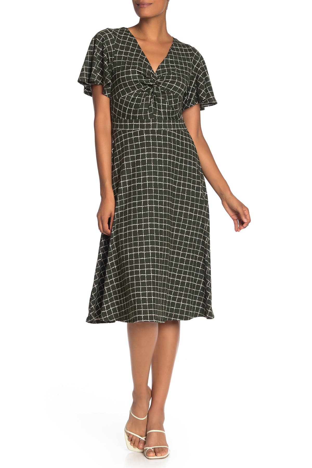 Flutter Sleeve Knotted Dress (Women) | Nordstromrack