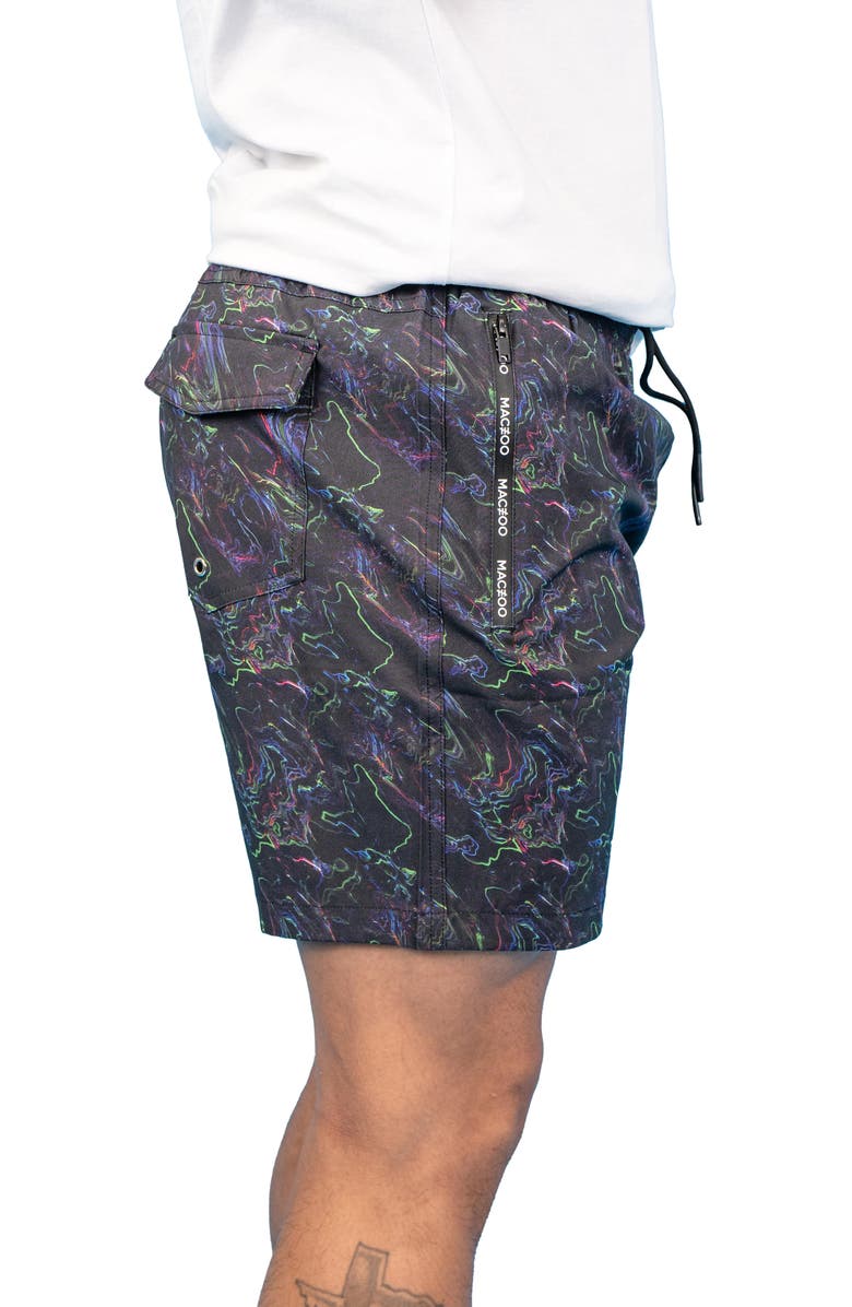 Maceoo Swim Lion Oil Slick Swim Trunks | Nordstromrack