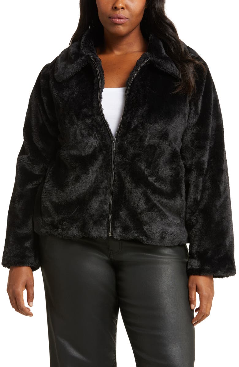 Sanctuary Going Out Faux Fur Jacket | Nordstromrack