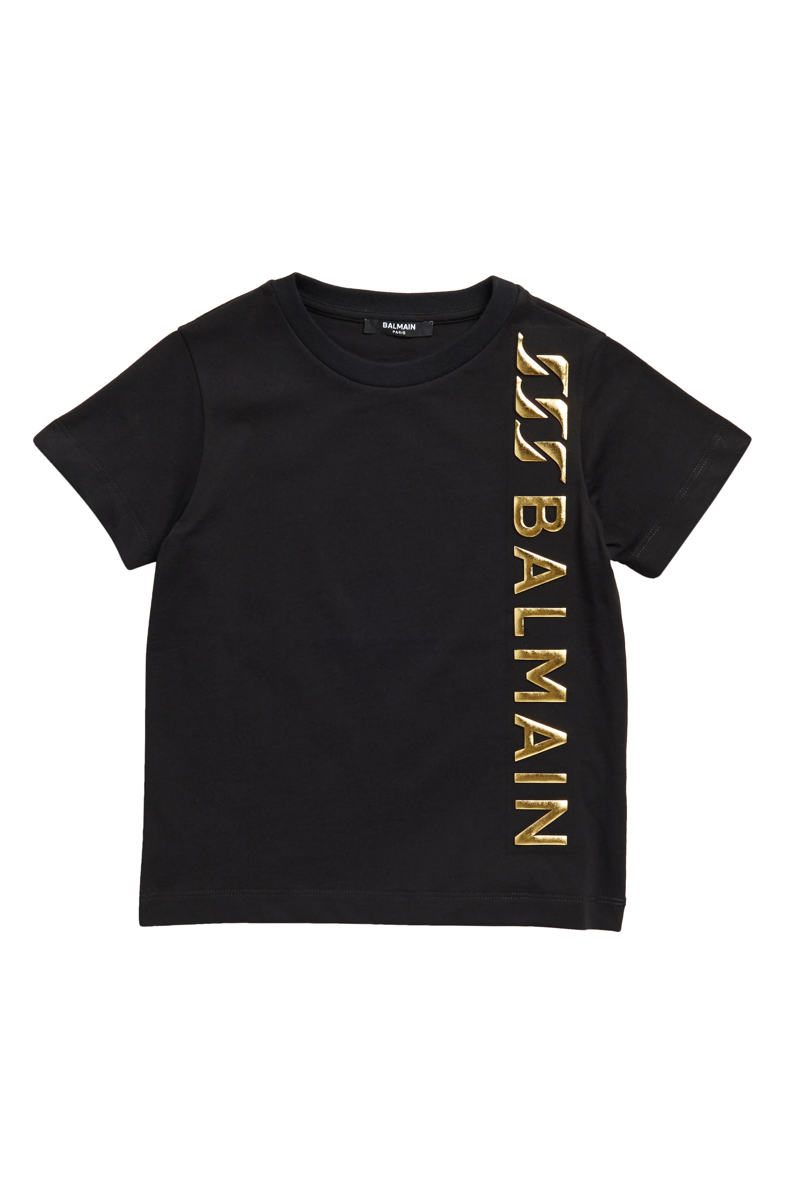 Balmain Kids' Puffy Chain Logo Graphic Cotton Tee | Nordstromrack