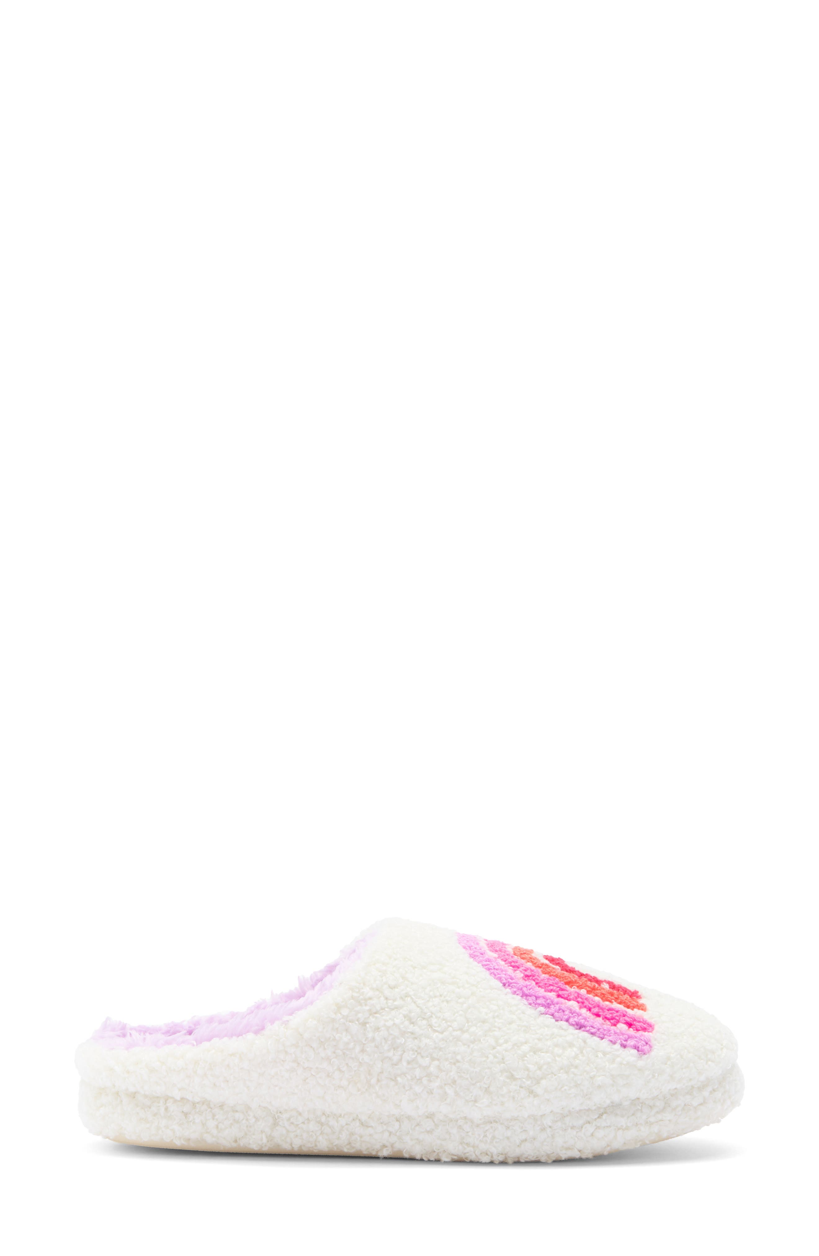 JOE BOXER Faux Shearling Rainbow Clog Slipper (Women) | Nordstromrack