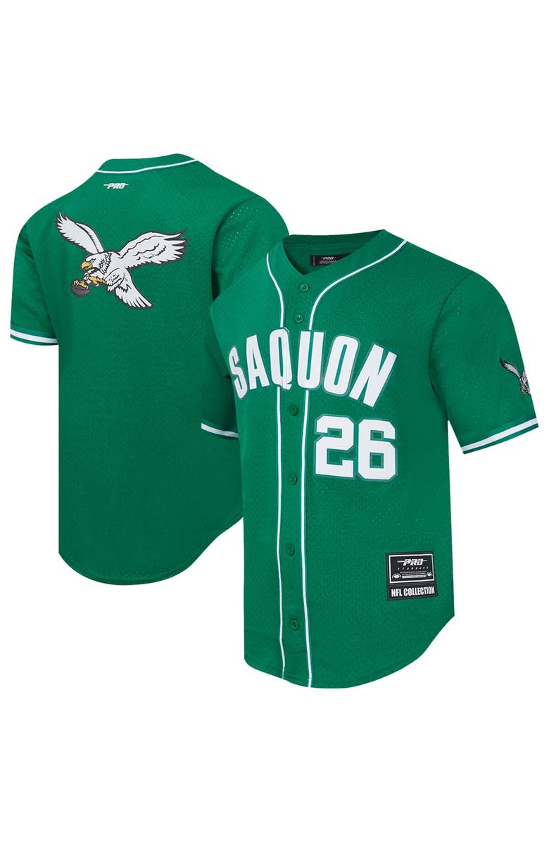 PRO STANDARD Men's Pro Standard Saquon Barkley Kelly Green Philadelphia Eagles Player Name ...