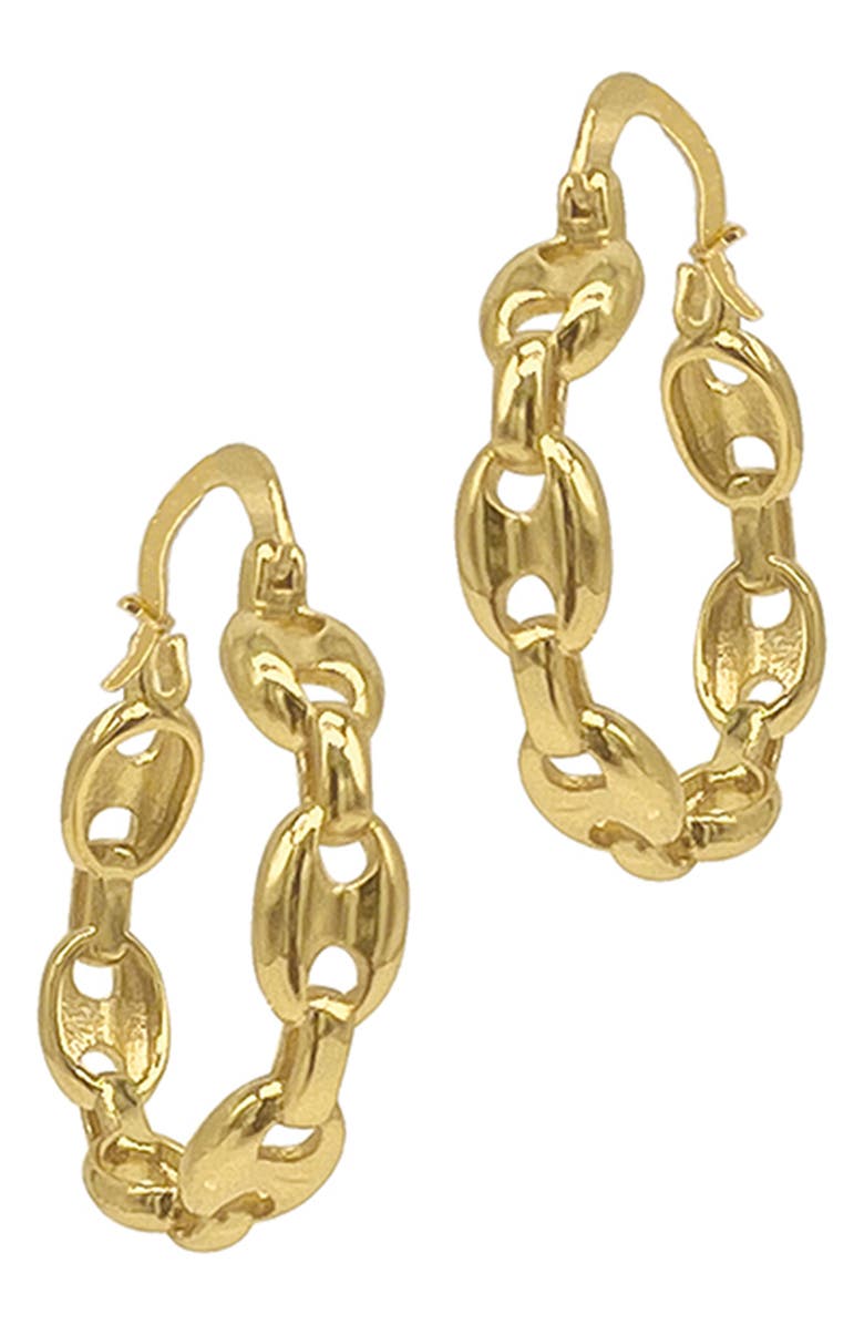 Adornia 14K Gold Plated Mariner Hoop Earrings | Nordstromrack