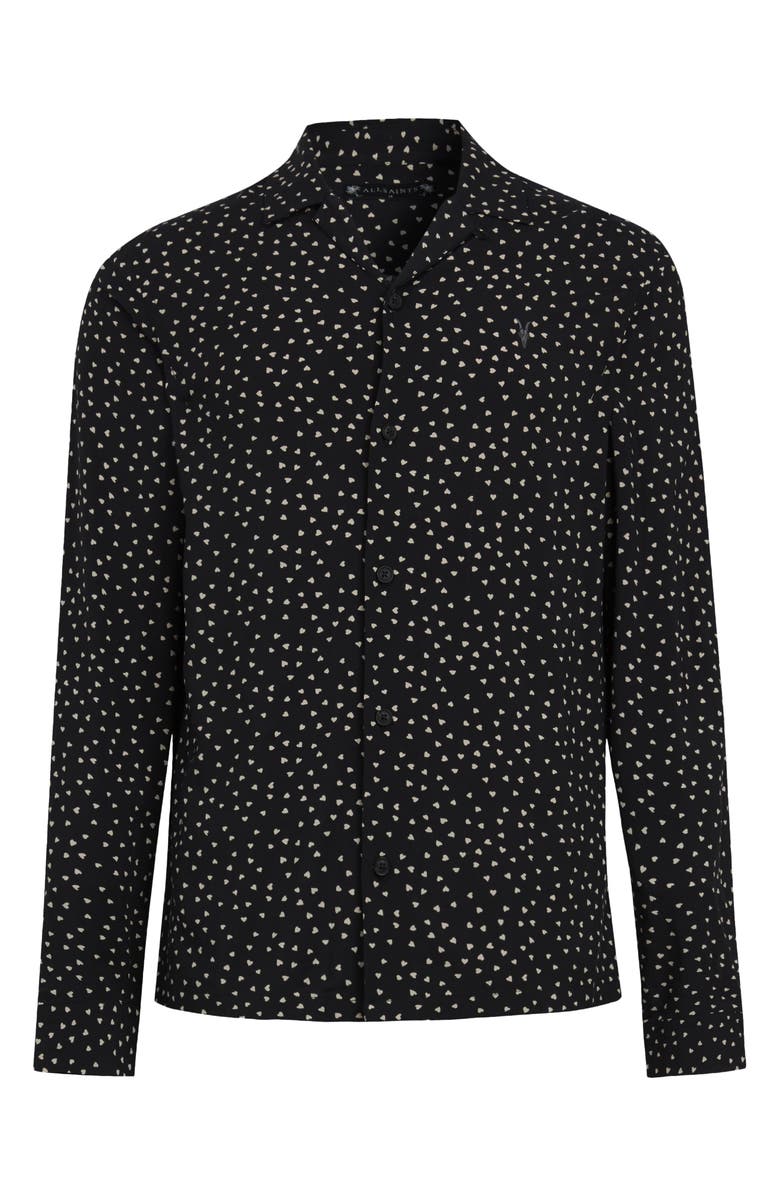 AllSaints Ardor Heart Slim Shirt | Nordstrom