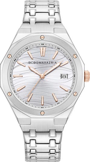 BCBG Max Azria 3-Hand Quartz Bracelet Watch, 36mm | Nordstromrack