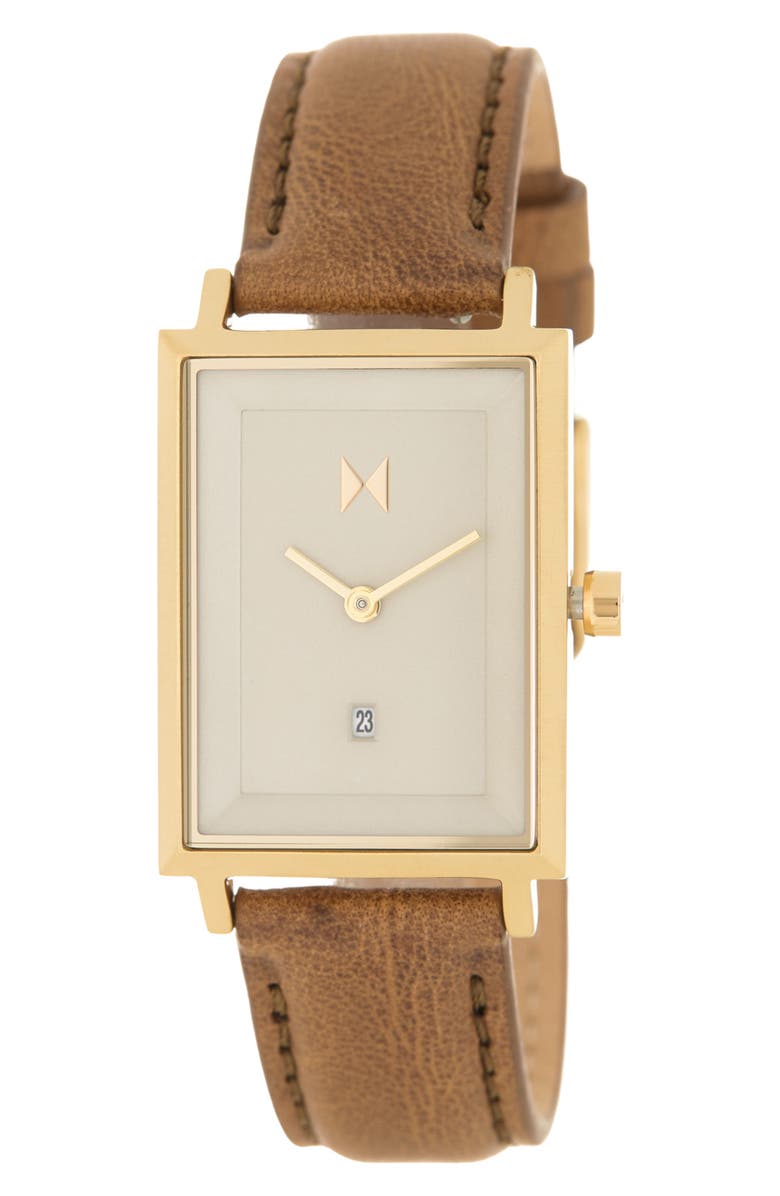 MVMT WATCHES Women's Heather 2-Hand Quartz Leather Strap Watch, 24mm ...