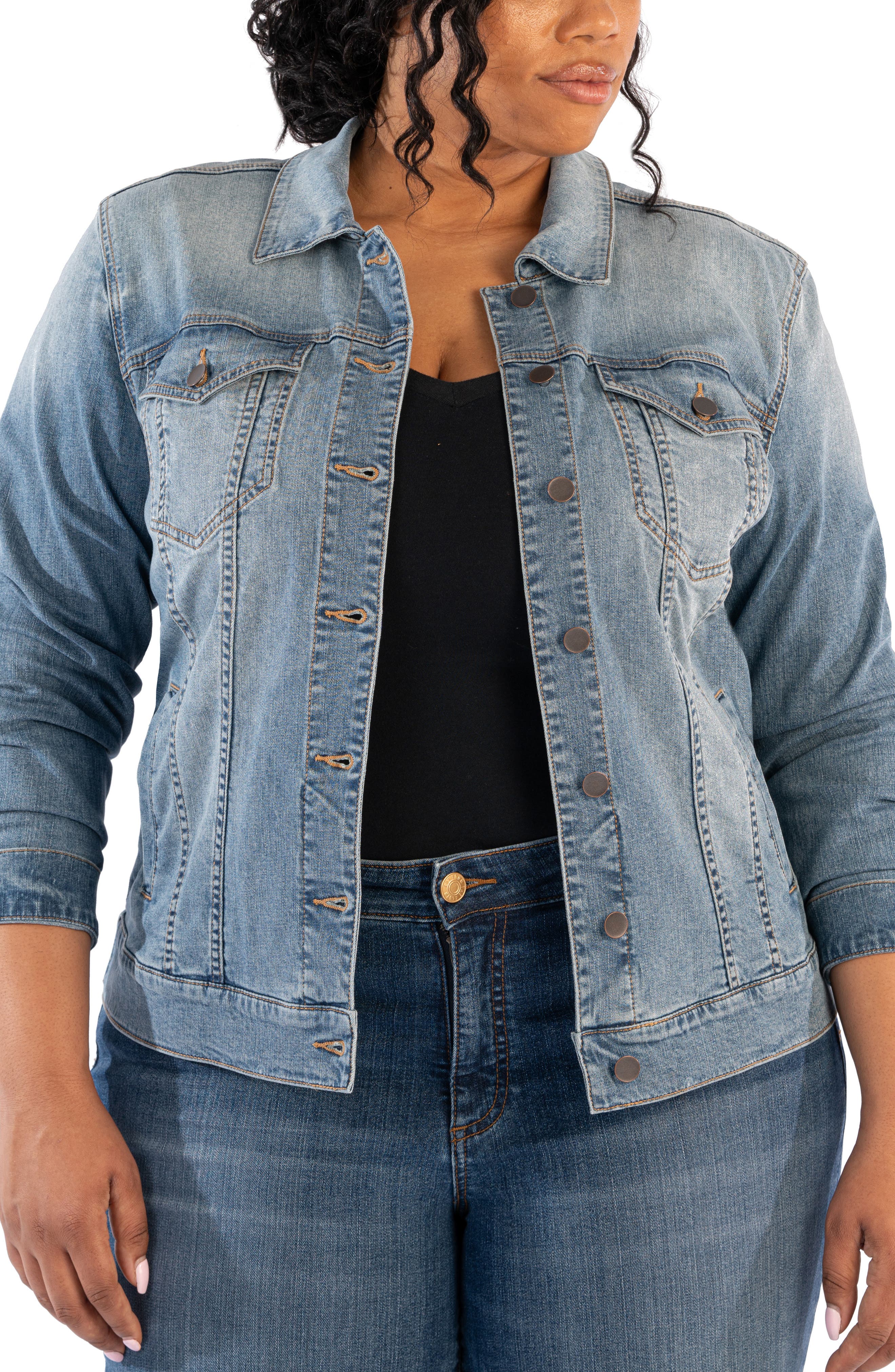 KUT from the Kloth Jacqueline Denim Trucker Jacket | Nordstromrack