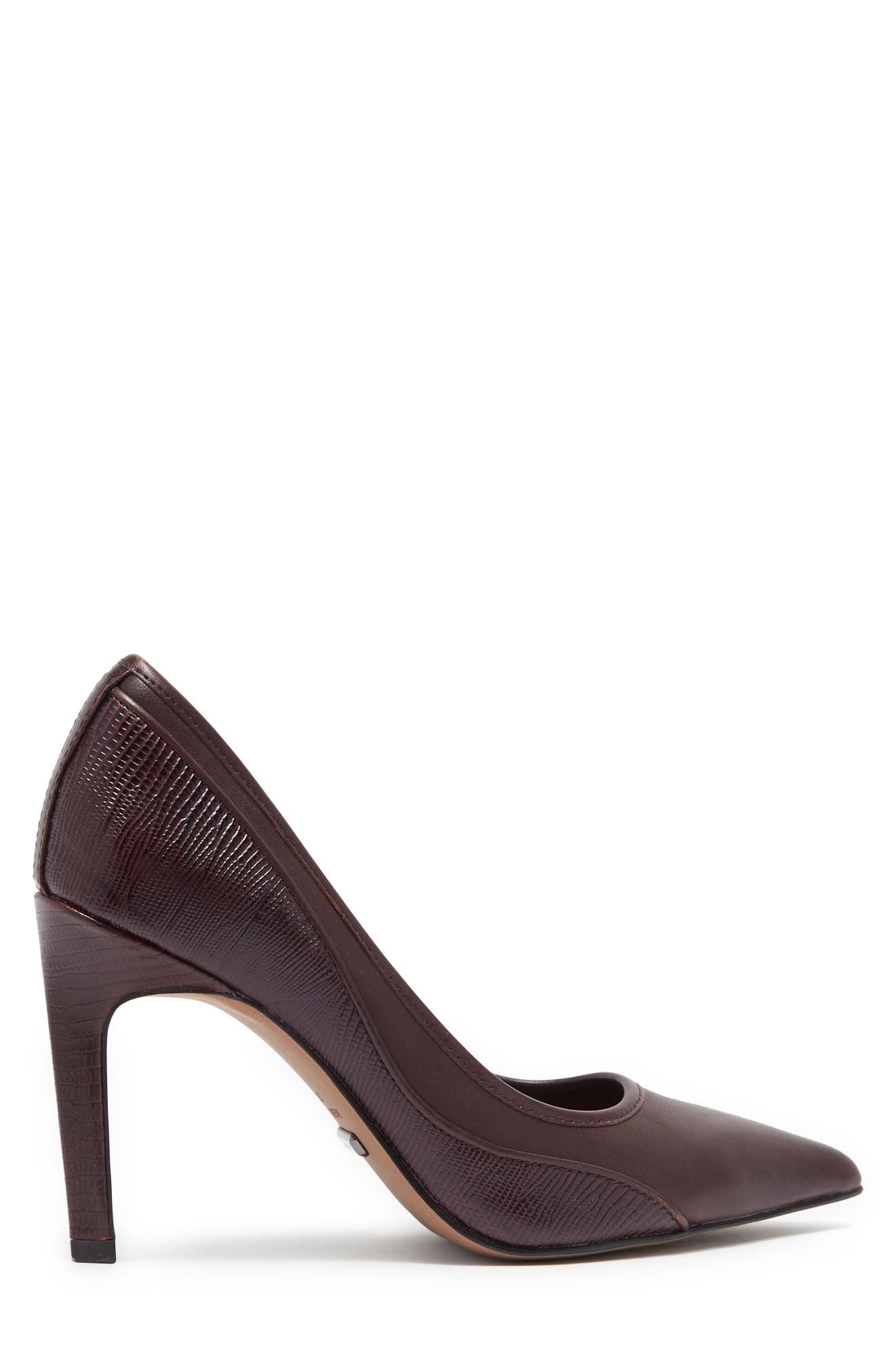 Reiss Maddy Snake Embossed Leather Stiletto Pump (Women) | Nordstromrack