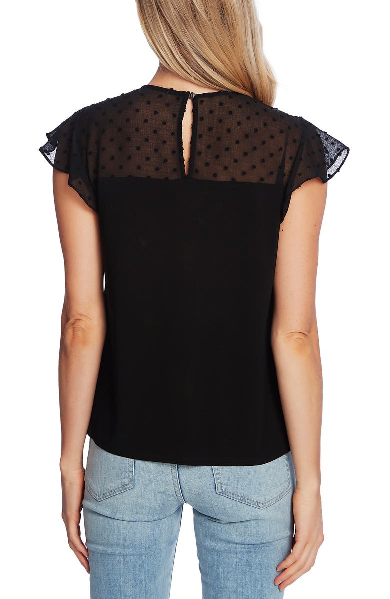CeCe Dot Yoke Top | Nordstrom