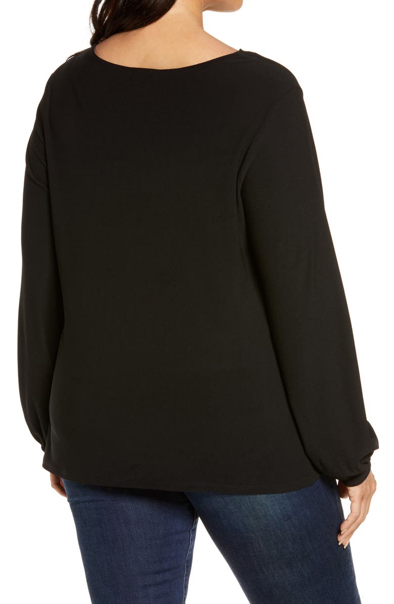 Halogen® Drape Neck Long Sleeve Top | Nordstromrack