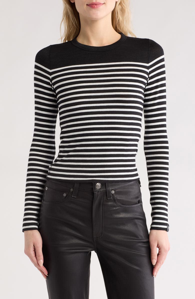 rag & bone Breton Stripe Crewneck Sweater | Nordstromrack