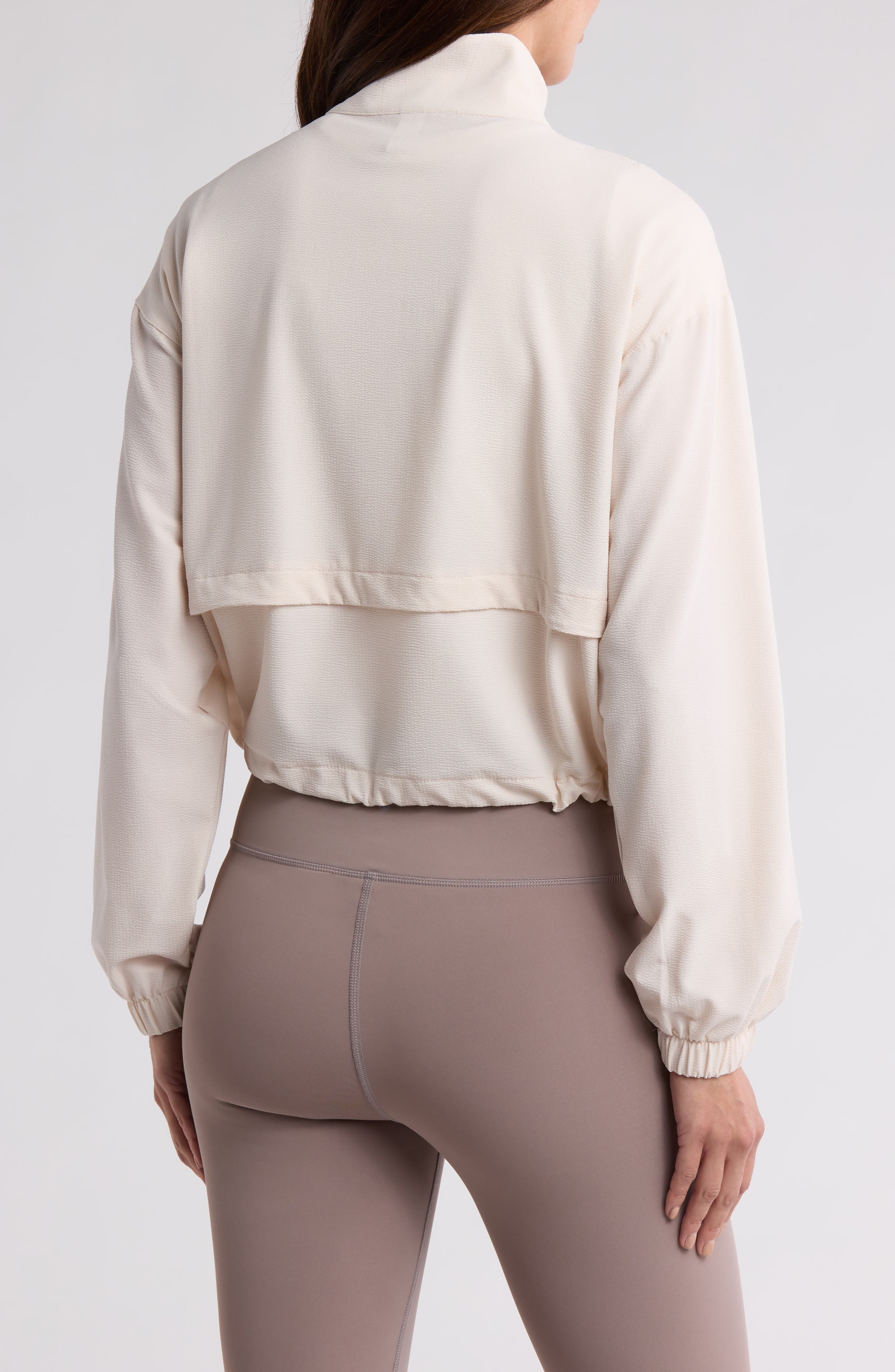 90 DEGREE BY REFLEX Andrea Mini Seersucker Crop Pullover | Nordstromrack