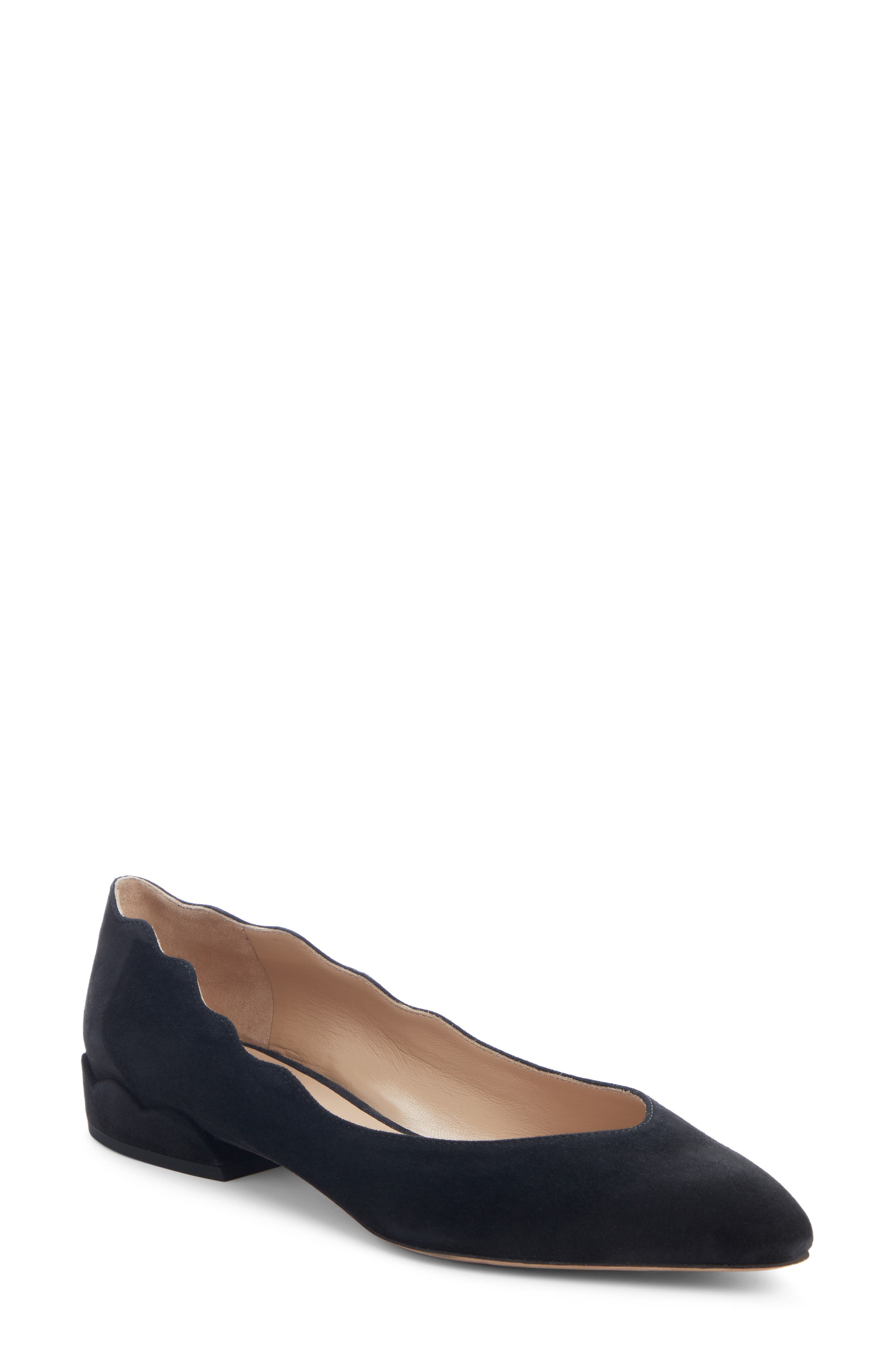 Chloé Laurena Scalloped Flat (Women) | Nordstrom