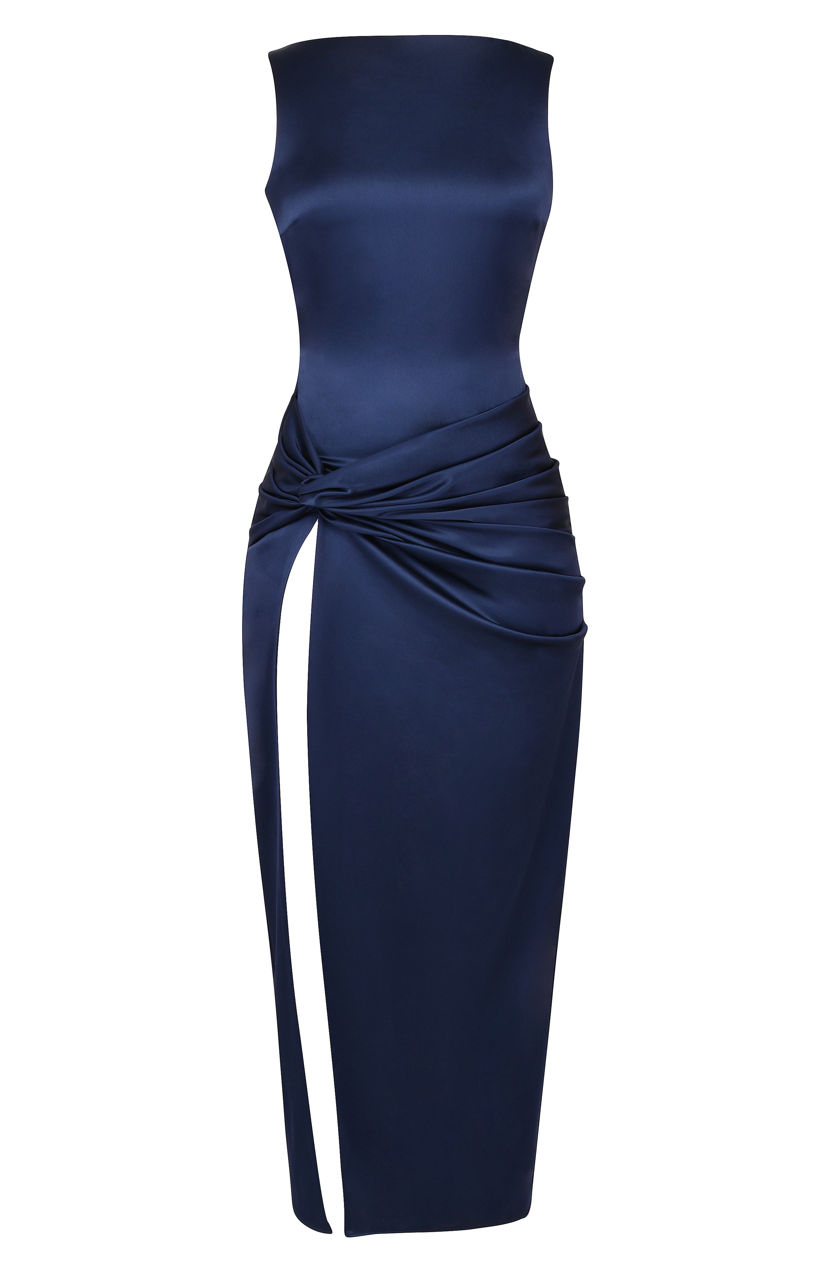 HOUSE OF CB Roxanne Slit Satin Maxi Dress | Nordstrom