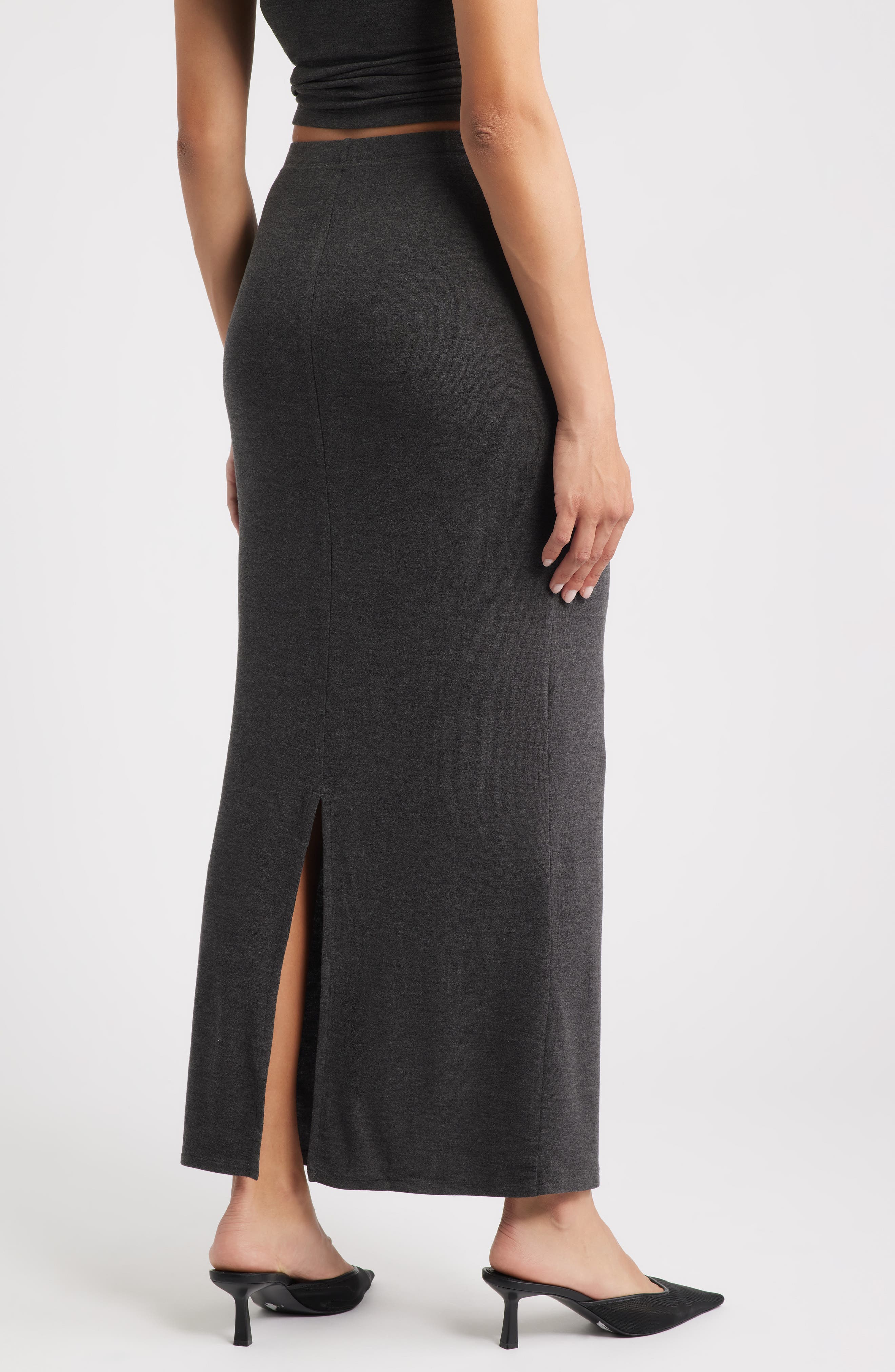 ARTLESS FOREVER Eloise Back Slit Maxi Skirt | Nordstrom