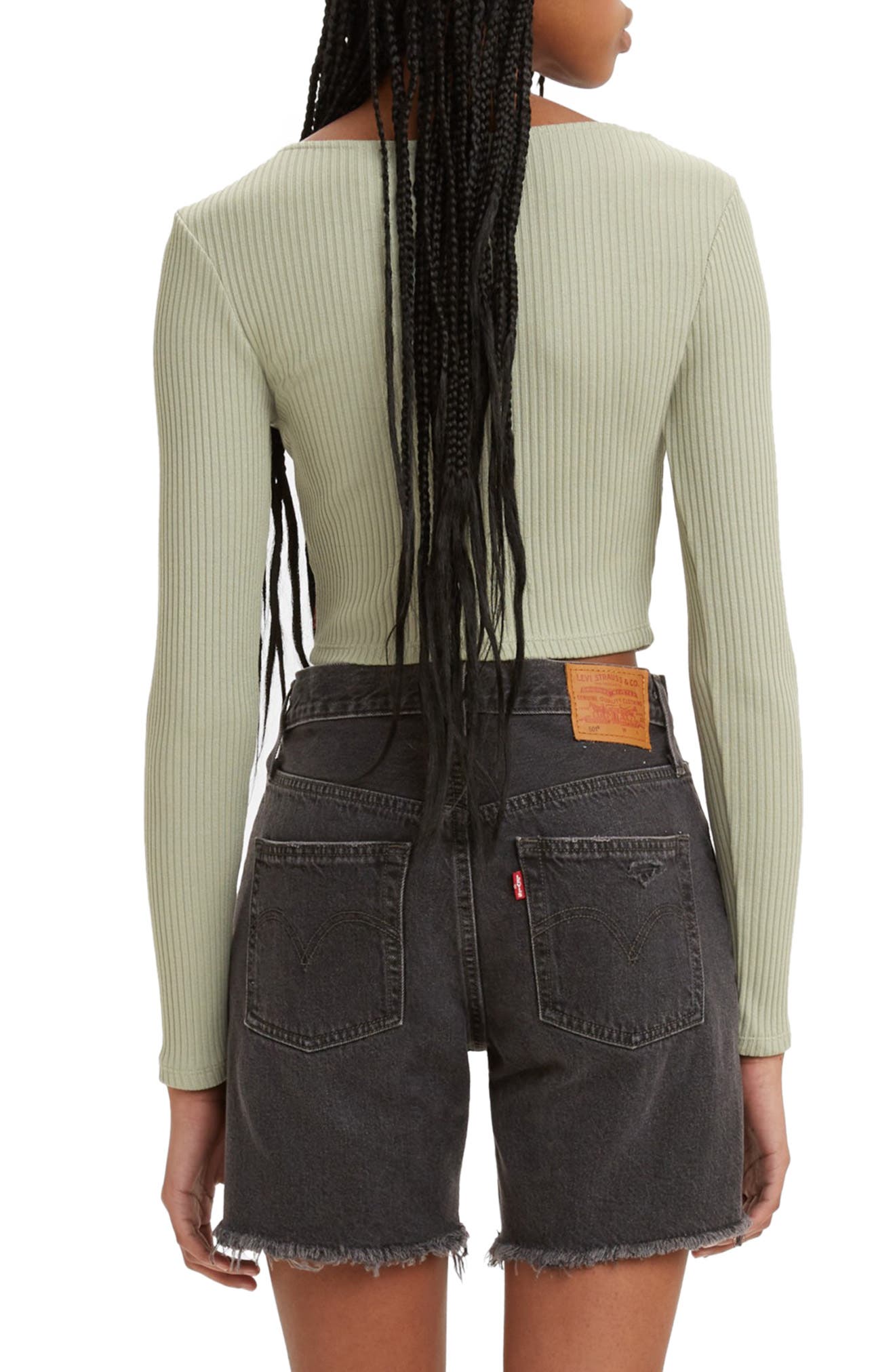 Levi's Rach Long Sleeve Crop Top | Nordstromrack