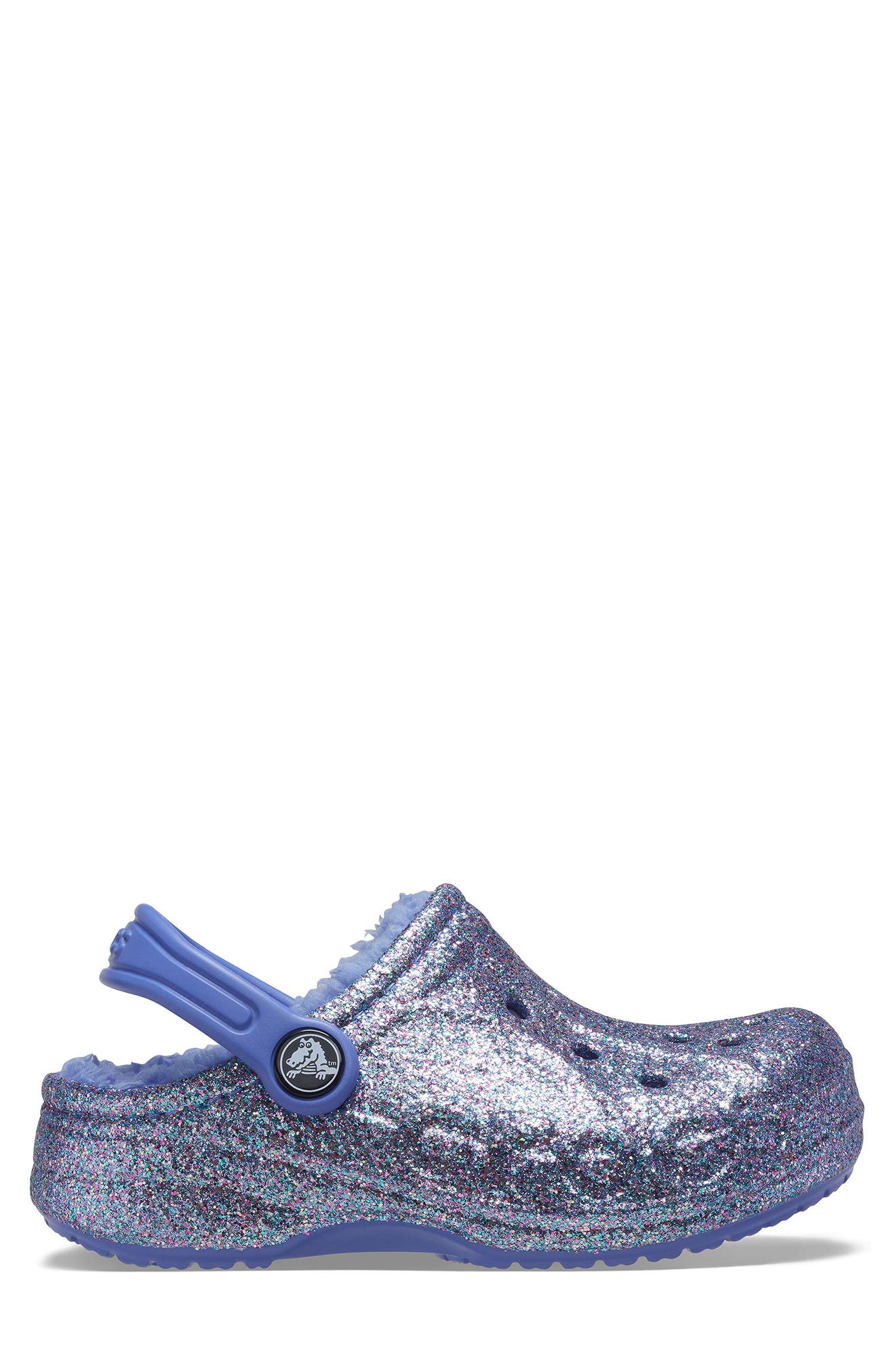 CROCS Baya Faux Fur Glitter Clog | Nordstromrack