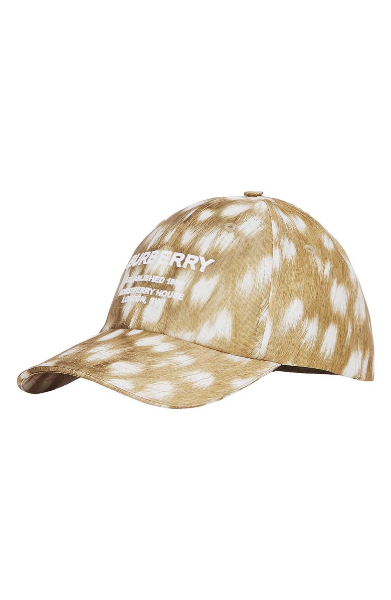 Burberry Deer Print Embroidered Horseferry Logo Baseball Cap | Nordstrom