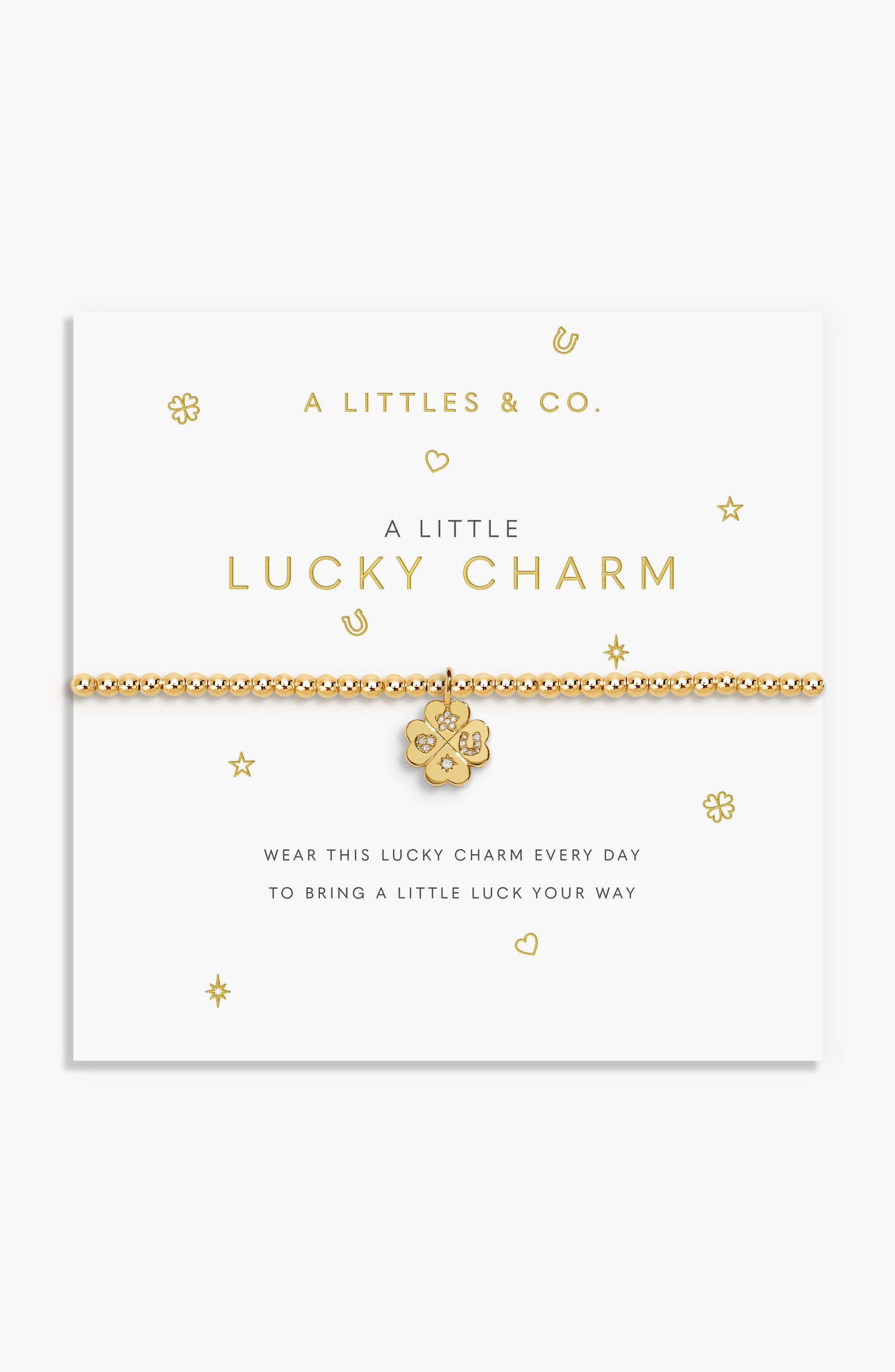 A Littles & Co A Little 'Lucky Charm' Bracelet In Gold-Tone Plating ...