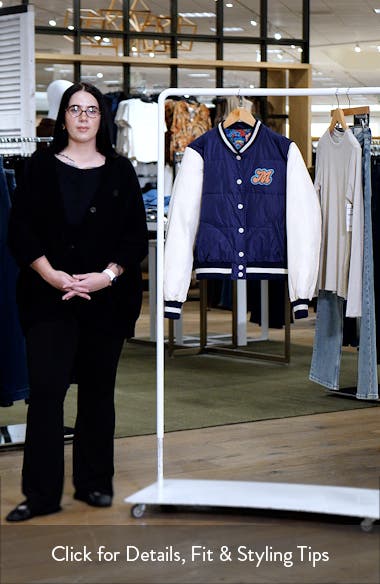 MOTHER Quilted Letterman Jacket | Nordstromrack