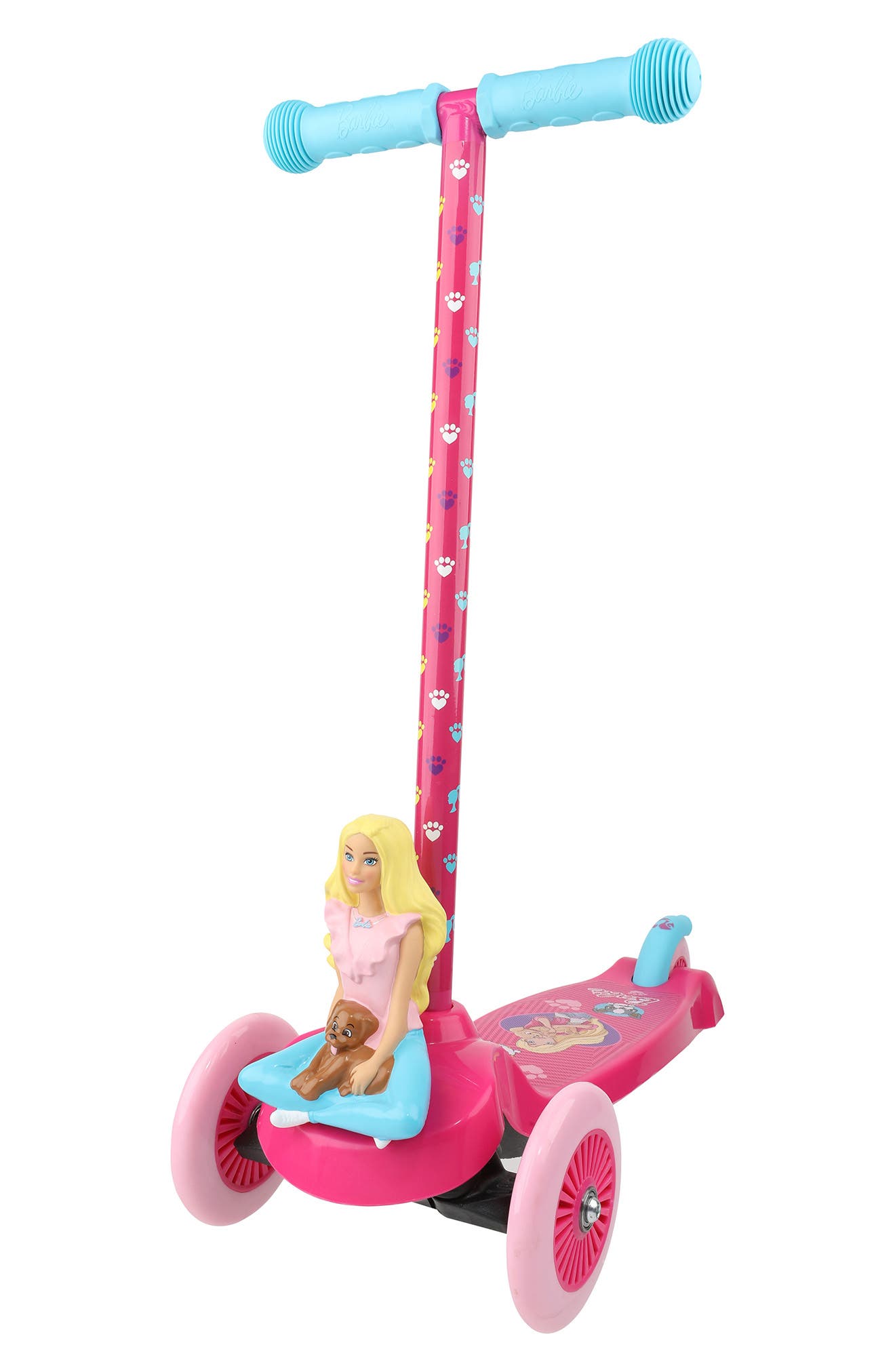 VIVITAR Barbie & Pup 3-Wheel Tilt 'N Turn Scooter | Nordstromrack