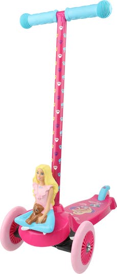 VIVITAR Barbie & Pup 3-Wheel Tilt 'N Turn Scooter | Nordstromrack