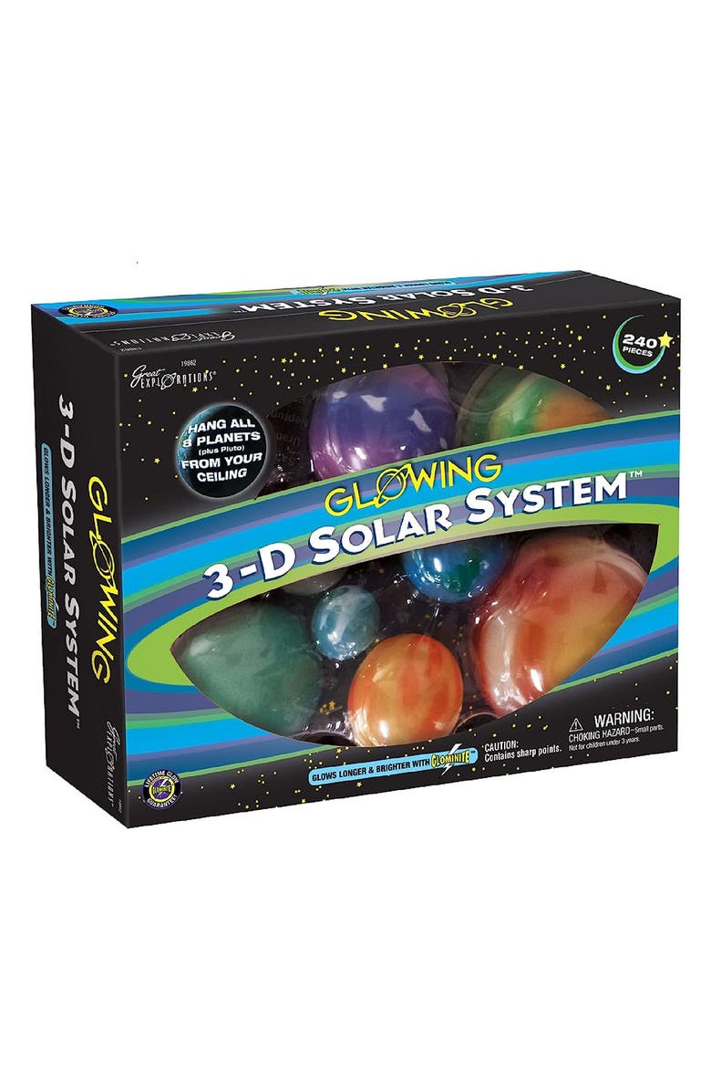 Great Explorations 3D Solar System Glow in the Dark Ceiling Hanging Kit ...