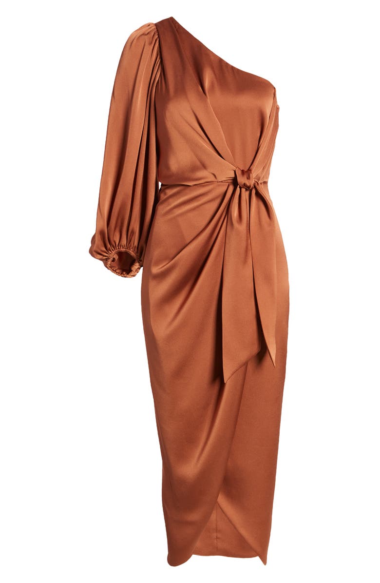 Shona Joy Luxe Tie Front One-Shoulder Gown | Nordstromrack