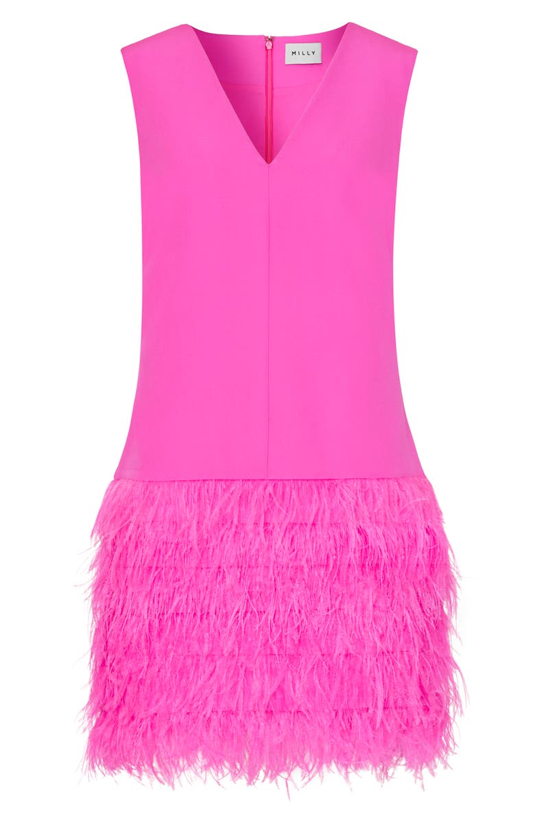 Milly Veronica Feather Hem Dress | Nordstromrack