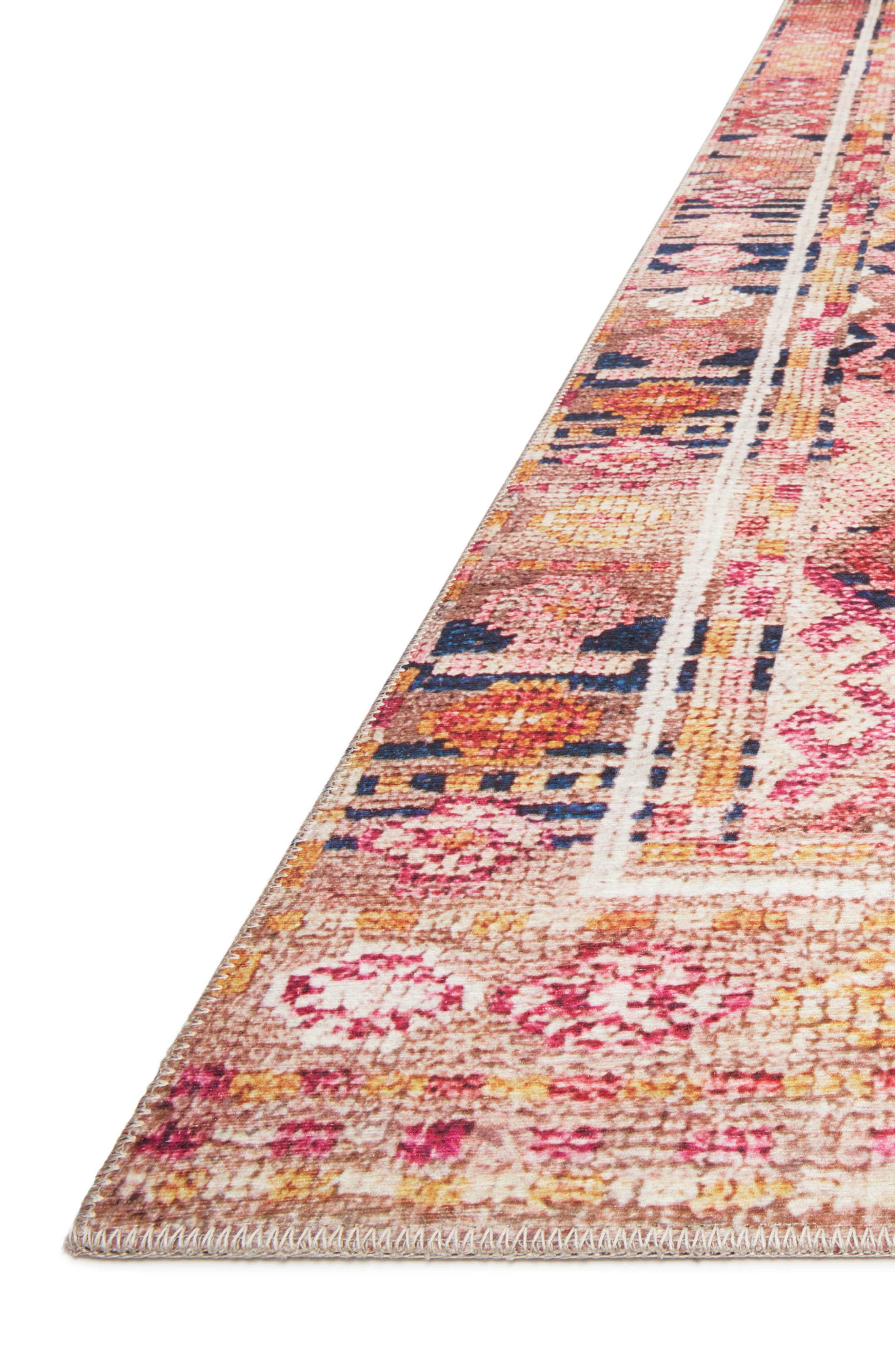 LOLOI Layla Collection Rug - Magenta/Multi- 5' x 8' | Nordstromrack