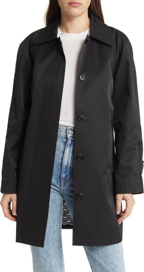 Sam Edelman Mac Water Repellent Cotton Blend Raincoat | Nordstrom