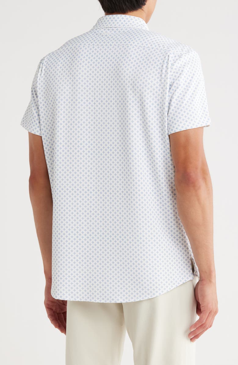Kenneth Cole Short Sleeve Knit Button-Up Golf Shirt | Nordstromrack
